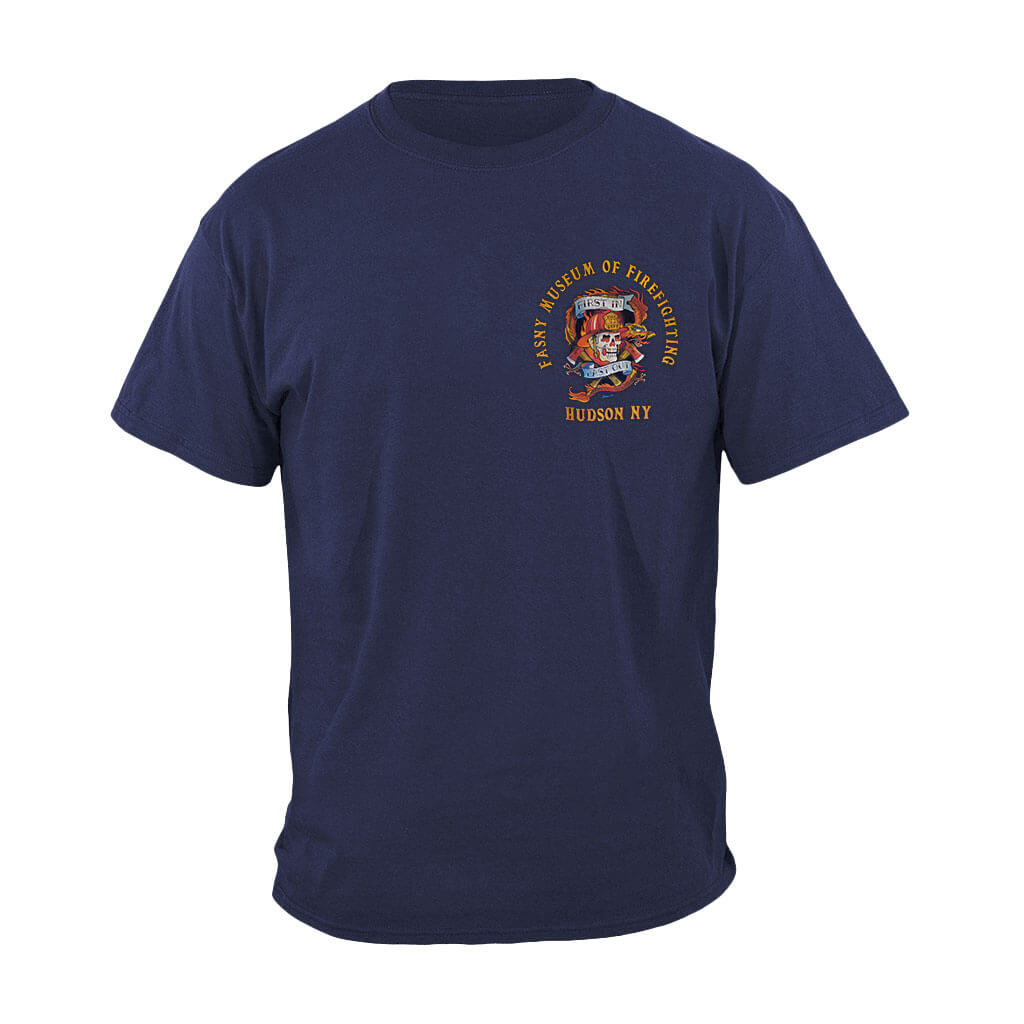 FASNY Museum Skull Adult T-Shirt - The FASNY Museum of Firefighting